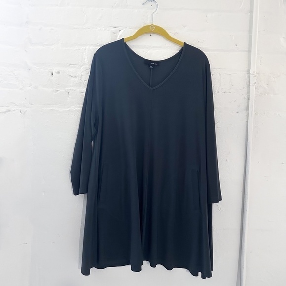 Sun Kim | Tops | Sun Kim Trapeze Aline Swing Tunic Dress Grey Pockets ...